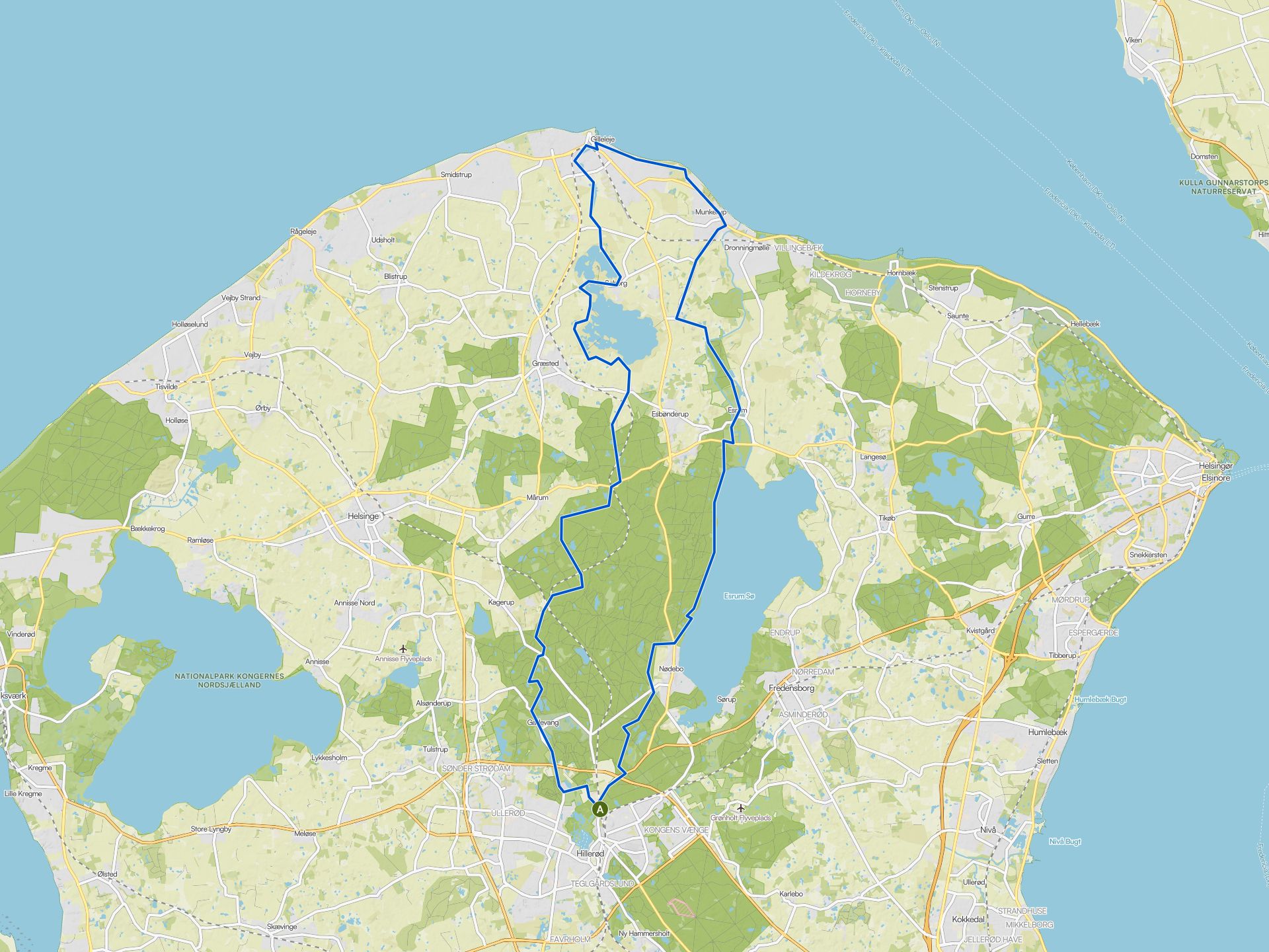The best traffic-free bike rides in Nationalpark Kongernes Nordsjælland ...